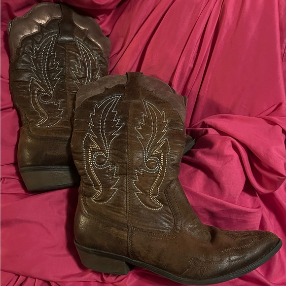 Coconuts by Matisse | Shoes | Coconuts Bronze Top Cowboy Boots 1 Tall ...